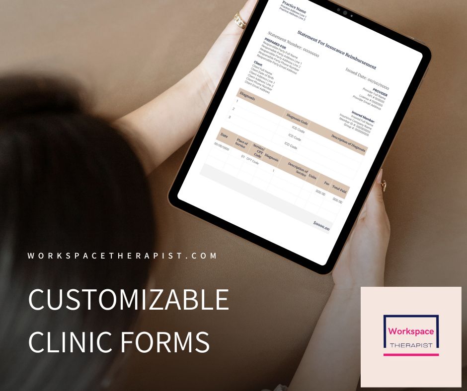 Superbill Template Form - Workspace Therapist
